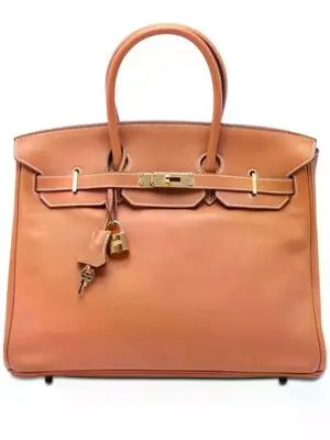 Hermès 2009 Courchevel Birkin Retourne 35 Satchel - Brown
