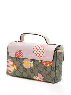 Gucci Mini Gg Supreme Monogram Les Pommes Padlock Satchel
