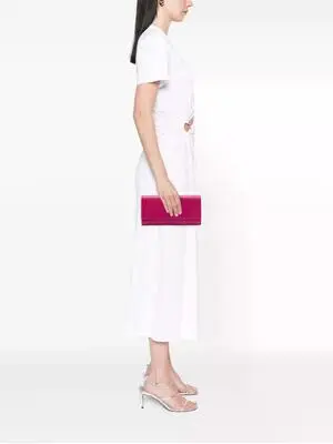 Saint Laurent 2013-2026 Small Textured Calfskin Belle De Jour Clutch Bag - Pink