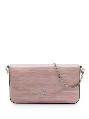 LOUIS VUITTON 2016 Epi Pochette Felicie Crossbody Bag - Pink