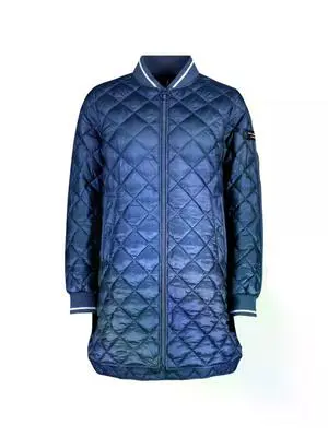 BETTY BARCLAY Quilted Longline Jacket - Blue