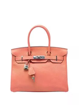 Hermès 2013 Clemence Birkin Retourne 30 Handbag - Orange