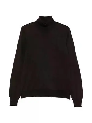 Tagliatore Roll-neck Long-sleeve Sweater - Brown