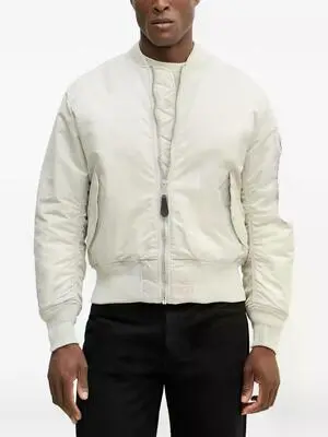 Alpha Industries Heritage Zip-up Bomber Jacket - White