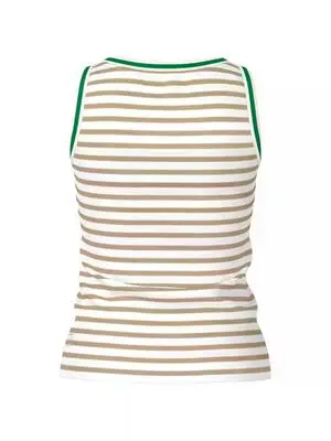 MARCCAIN Ringel Striped Sleeveless Top