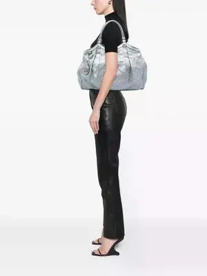 Gucci 2016-2026 Large Guccissima Sukey Tote Bag - Silver