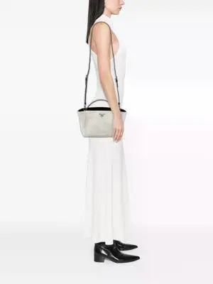 Prada 2010-2026 Linen Blend Satchel