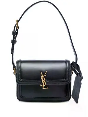 Saint Laurent 2024 Micro Calfskin Solferino Satchel In Box Handbag - Black