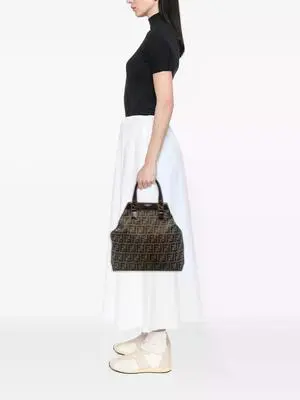 Fendi 20th Century Zucca Canvas Tote Bag