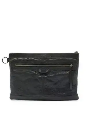 Balenciaga Lambskin Clutch Bag - Black