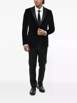 Corneliani Peak-lapel Velvet Suit Jacket