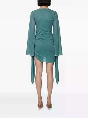 Oseree Lumiére Ring-detail Knotted Mini Dress