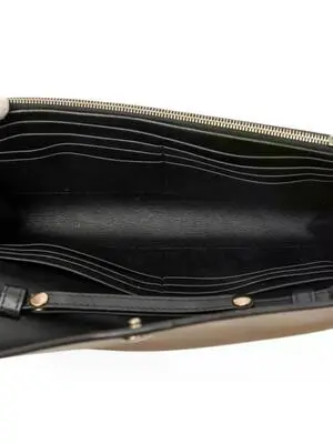 Celine 2016 Tricolor Leather Pocket Envelope Wallet On Chain Crossbody Bag