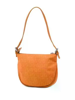 Fendi Zucchino Canvas Hobo Shoulder Bag