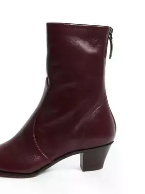 AQUAZZURA Brunswick Leather Ankle Boots