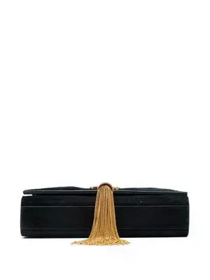 Saint Laurent Suede Monogram Kate Tassel Crossbody Bag