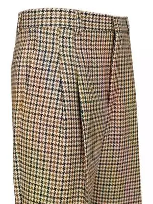 Emporio Armani Tartan-check Pleated Trousers