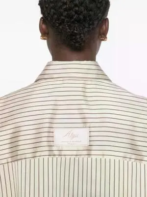 ALYSI Striped Long Sleeve Shirt