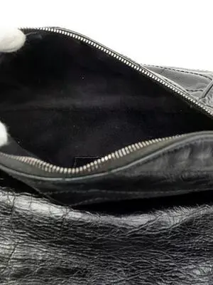 Saint Laurent 2019 Crinkled Calfskin Monogram Niki Belt Bag