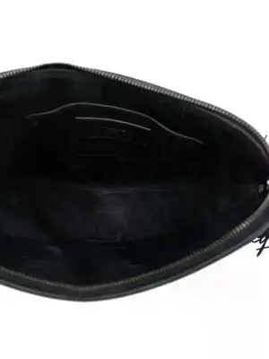 Saint Laurent Leather Heart Tassel Crossbody Bag - Black
