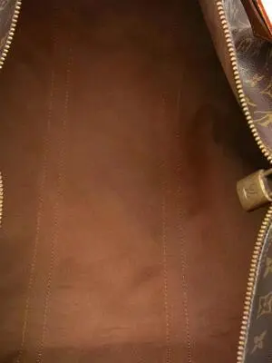 LOUIS VUITTON Monogram Keepall Bandouliere 55 Travel Bag - Brown