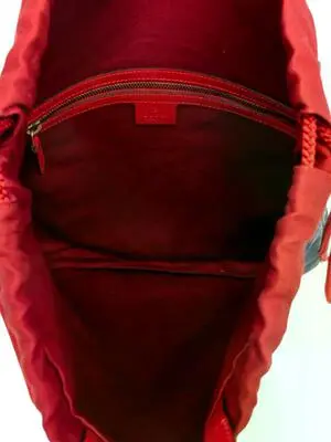 Gucci Sylvie Baiadera Web Drawstring Backpack