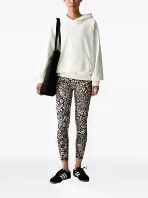 Adidas Farm Rio Optime Floral-print Leggings - Black