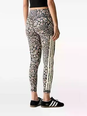 Adidas Farm Rio Optime Floral-print Leggings - Black