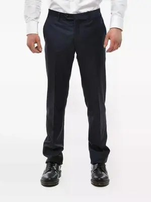 Corneliani Academy Virgin-wool Trousers - Blue