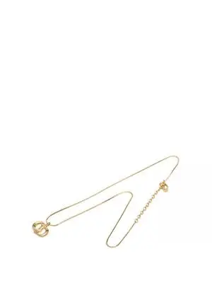 Dior Plated Cd Logo Pendant Necklace - Gold