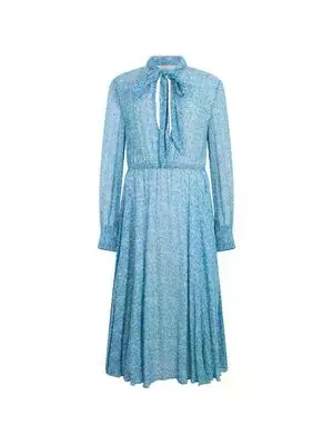 Philosophy Di Lorenzo Serafini Floral-print Midi Dress - Blue
