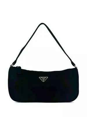 Prada 2019-2026 Tessuto Pochette Shoulder Bag - Black