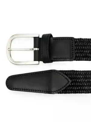 Canali Woven Leather Belt