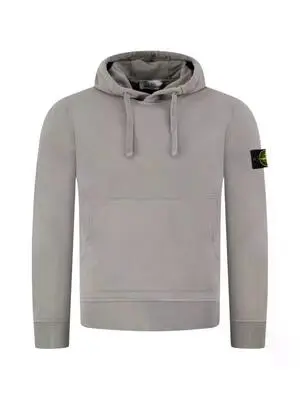 Stone Island 6100062 Organic Cotton Fleece Hoodie - Grey