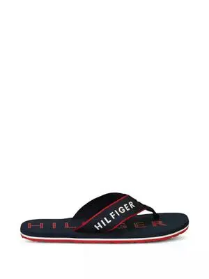 Tommy Hilfiger Logo-print Flip-flops - Blue