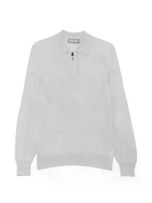 Canali Zip Up Polos For Men