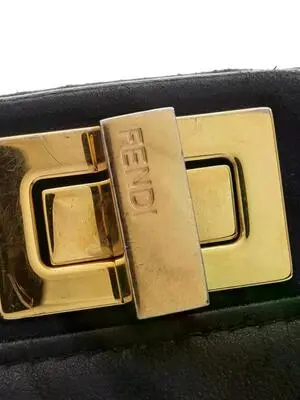Fendi Mini Leather Peekaboo Iconic Satchel