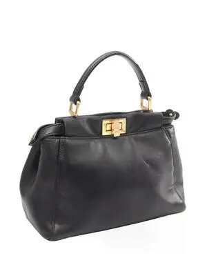 Fendi Mini Leather Peekaboo Iconic Satchel