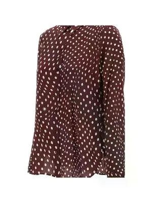 Stella McCartney Polka-dot Silk Shirt - Brown