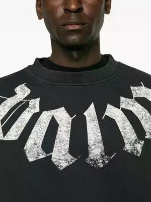 Palm Angels Big Neck Logo Crew-neck Sweatshirt