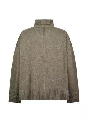 Soeur Roll-neck Long-sleeve Sweater - Grey