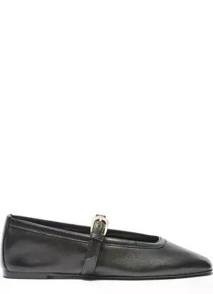STUART WEITZMAN Sai Buckle-detail Ballet Flats - Black