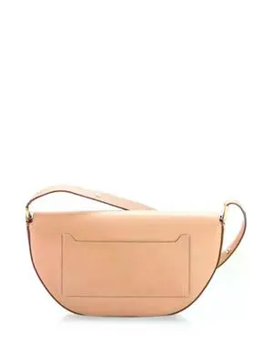 Burberry Olympia Zip Leather Small Shoulder Bag - Neutrals