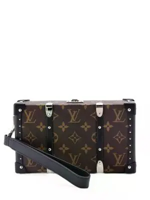 LOUIS VUITTON Wallet Trunk Macassar Monogram Canvas Clutch Bag - Brown