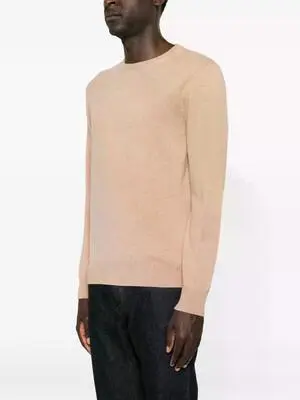 Canali Crew-neck Ribbed-trim Sweater