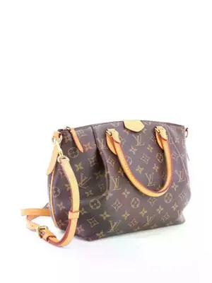 LOUIS VUITTON Monogram Canvas Pm Satchel Handbag - Brown