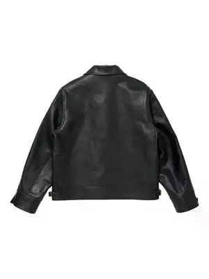 TAIGA TAKAHASHI Shirt-collar Leather Jacket