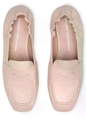STUART WEITZMAN Bryant Elasticated Leather Loafers