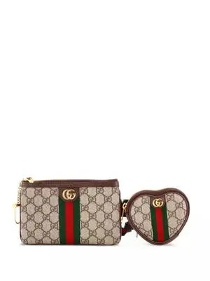 Gucci Ophidia Heart Utility Double Gg Coated Canvas Belt Bag - Brown