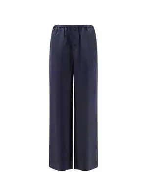RÓHE Silk Wide-leg Trousers - Blue